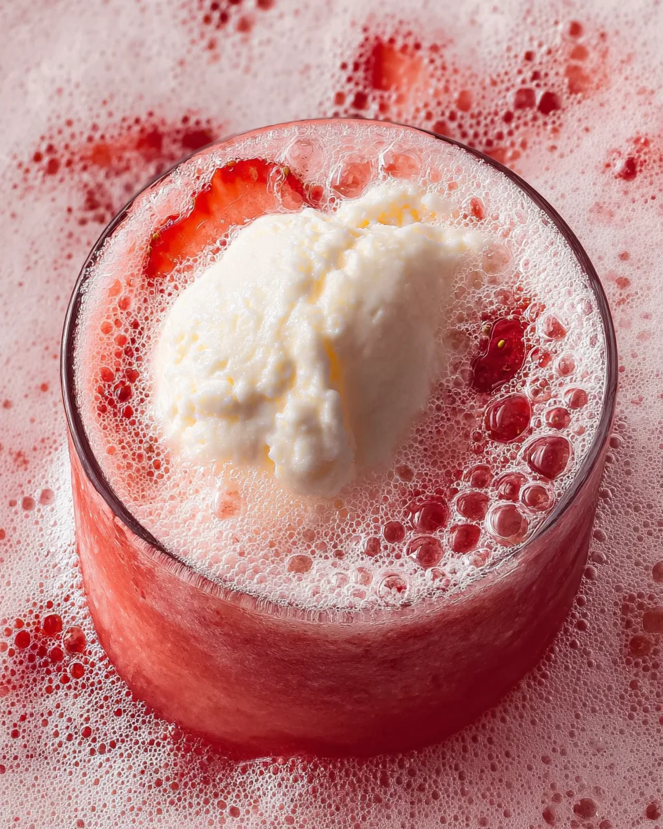 Sparkling Strawberry Float: The Ultimate Refreshing Delight